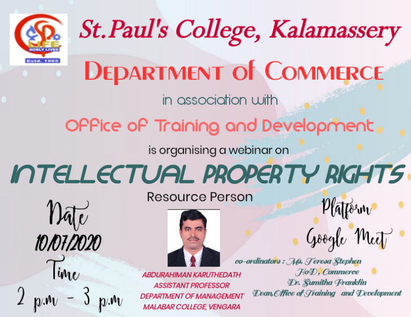 Intellectual Property Rights - St. Paul's College